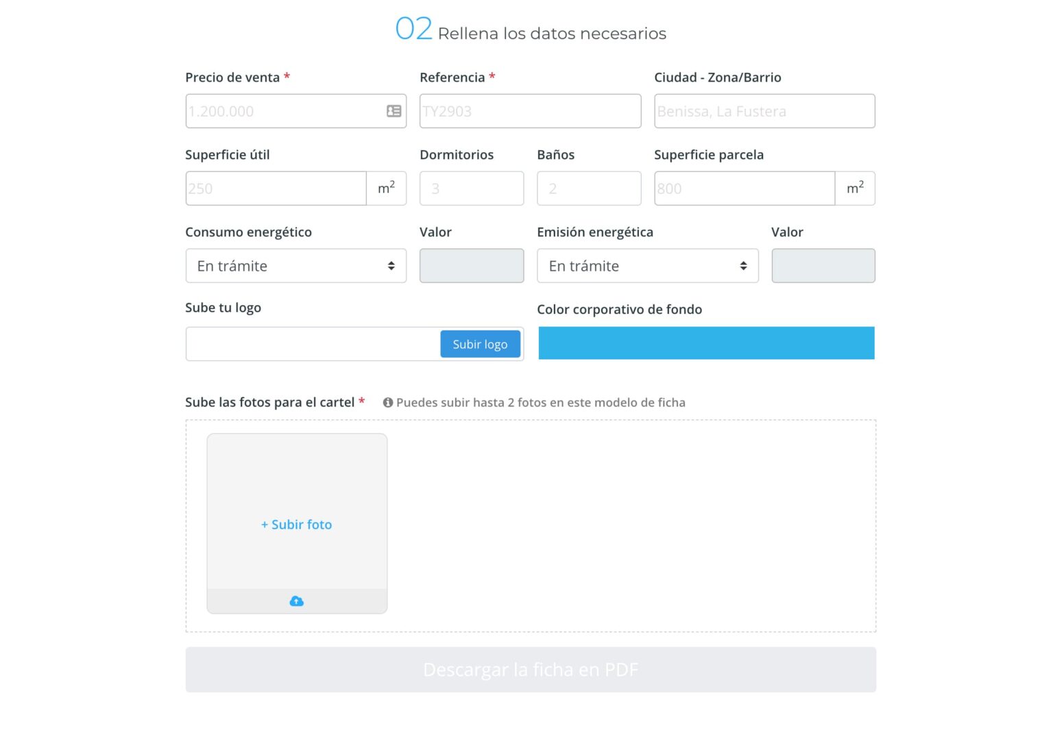 Crea carteles para tu inmobiliaria gratis